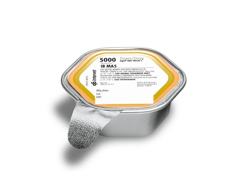 VACUNA PARA AVES. NOBILIS IB MA5. (BRONQUITIS) 5.000 dosis. MSD ...